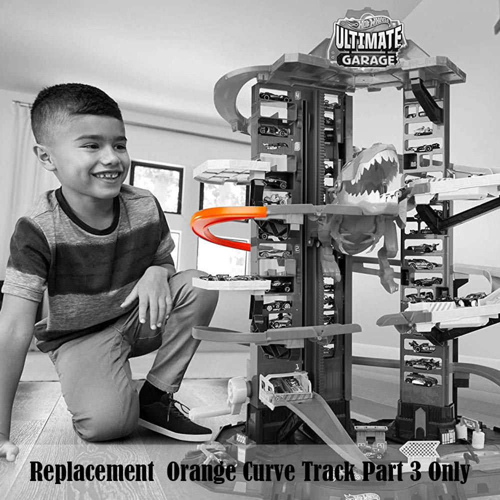 Hot Wheels Replacement Parts City Ultimate Garage GJL14 - Die-Cast Cars Playset ~ Replacement Track Part #3 - Orange Curve