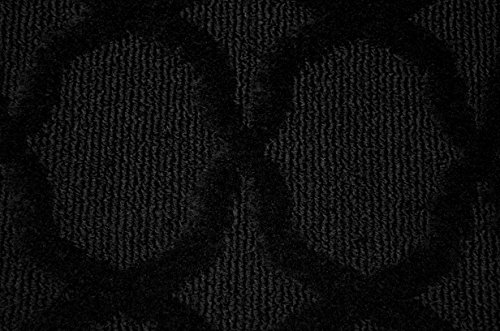 Garland Rug Sparta 3 Piece Area Rug Set (5'x7', 3'x4', 24"x60") Black