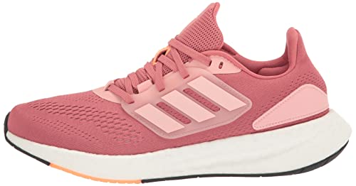 adidas Women's Pureboost 22 Running Shoe, Wonder Red/Wonder Mauve/Beam Orange, 9