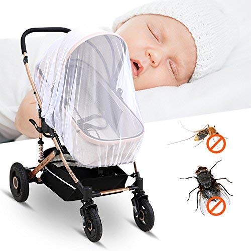 LEMESO Stroller Baby Net - Universal & Elastic & Breathable - for Infant Carriers Car Seats Cradles Cribs Bassinet Playpen Travel Outdoor