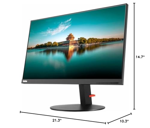 Lenovo - Open Source ThinkVision P24h-10 23.8" WQHD LED LED Monitor - Glossy Black