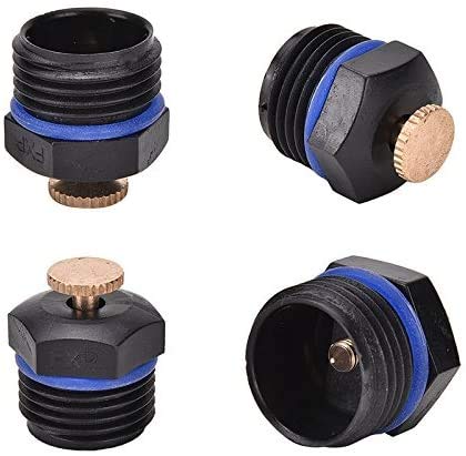 Yahpetes 9 Pcs Garden Misting Nozzles 1/2" Adjustable Garden Lawn Water Spray Misting Nozzle 360-rotating Agricultural Lawn Watering atomizing Greenhouse Spray Irrigation atomizing Micro Sprinkler