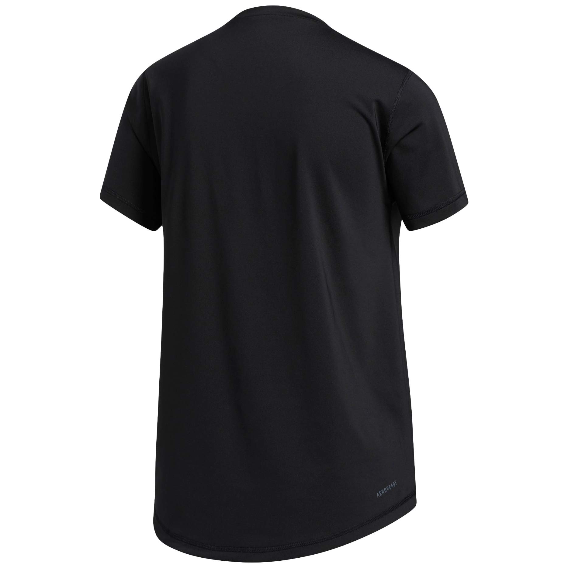 adidas womens Tech Badge of Sport Tee Black/White Medium