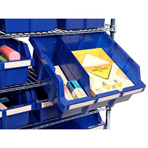 Storage Rack by Member's Mark Features 24 Durable Bins, 3-Inch Wheels and Zinc-Plated Steel Construction,Perfect for Efficient Organization