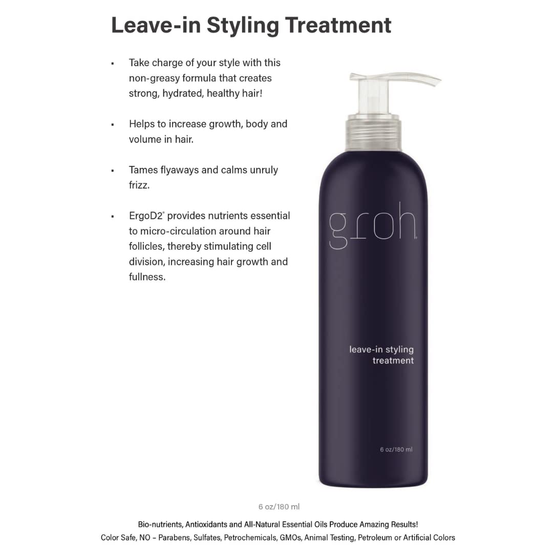 Groh Leave-In Styling Treatment Treatment Unisex 6 oz
