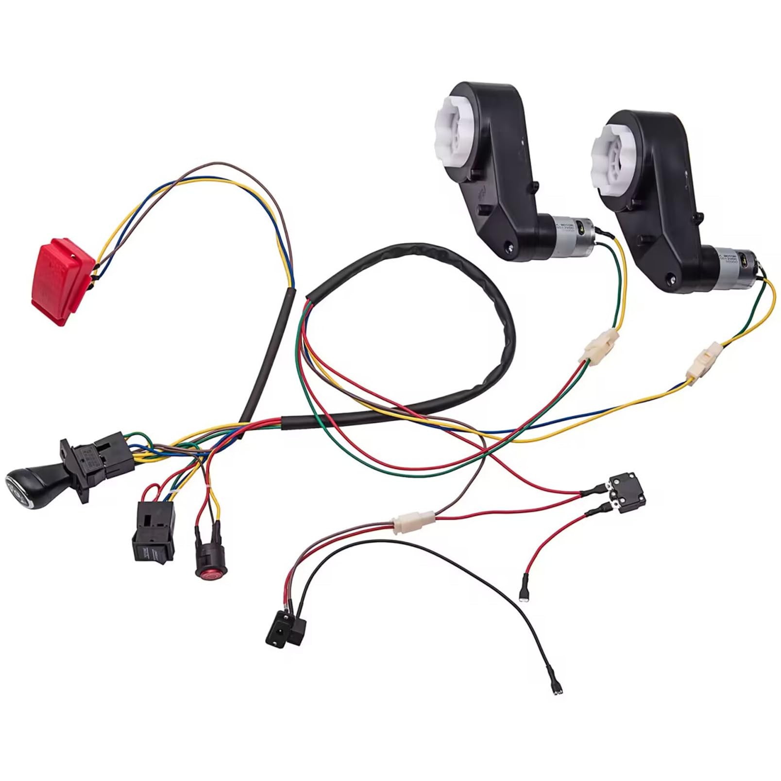 weelye Children Electric Car DIY Accessories Wires and Gearbox,Self-Made Toy Car of Parts， for Electric Car Kids Ride on Toys