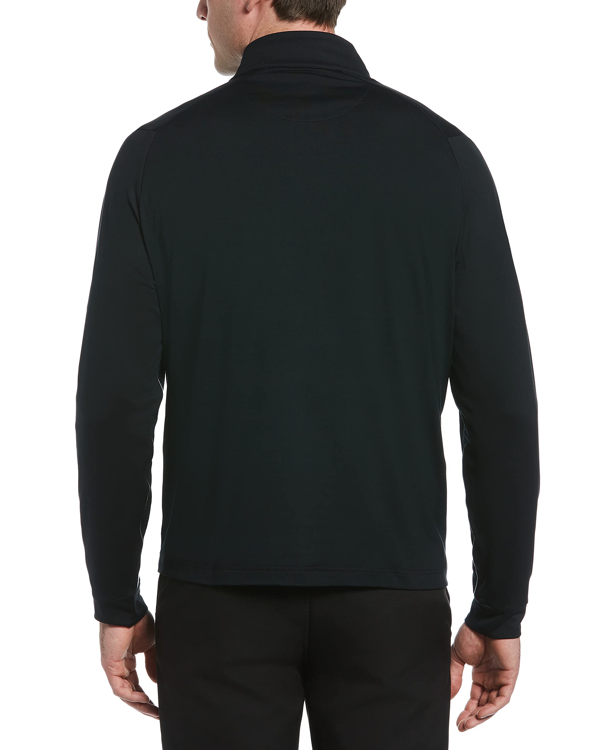 Callaway mens Swing Tech Lightweight 1/4 Zip Golf Pullover Jacket, Caviar, X-Large US