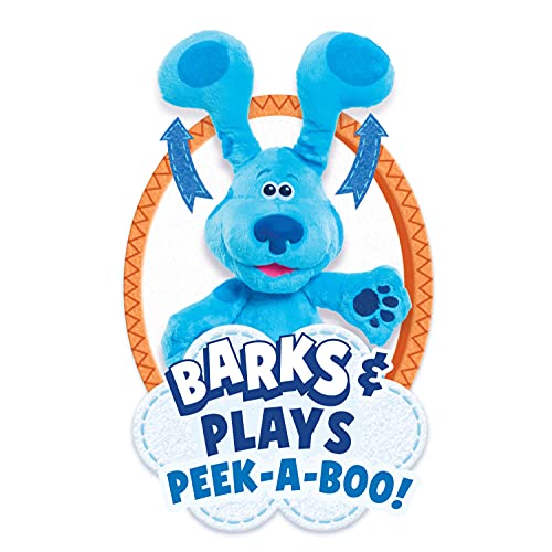 Blue’s Clues & You! Peek-A-Blue, Interactive Barking Peek-A-Boo Stuffed Animal, Dog