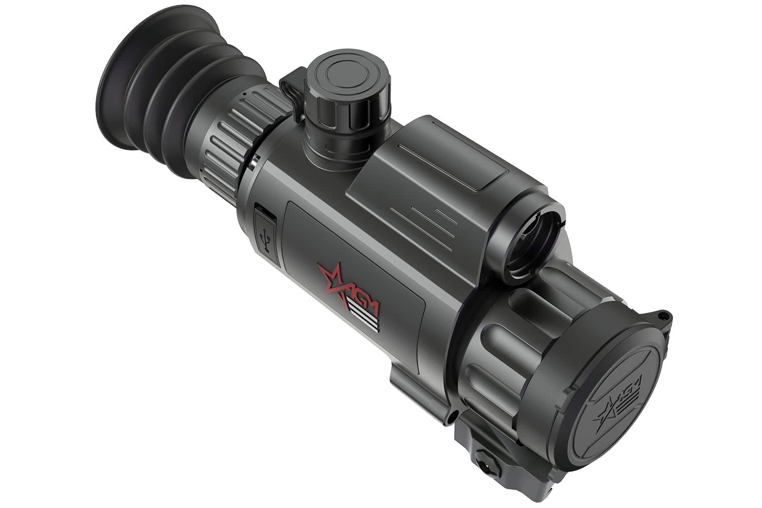 AGM Global Vision Varmint LRF TS35-384 Thermal Rifle Scope with Laser Rangefinder High Sensitivity 12um Thermal Scope 384x288 (50 Hz) 35 mm Lens Thermal Riflescope with Laser Range Finder, Wi-Fi, 16GB