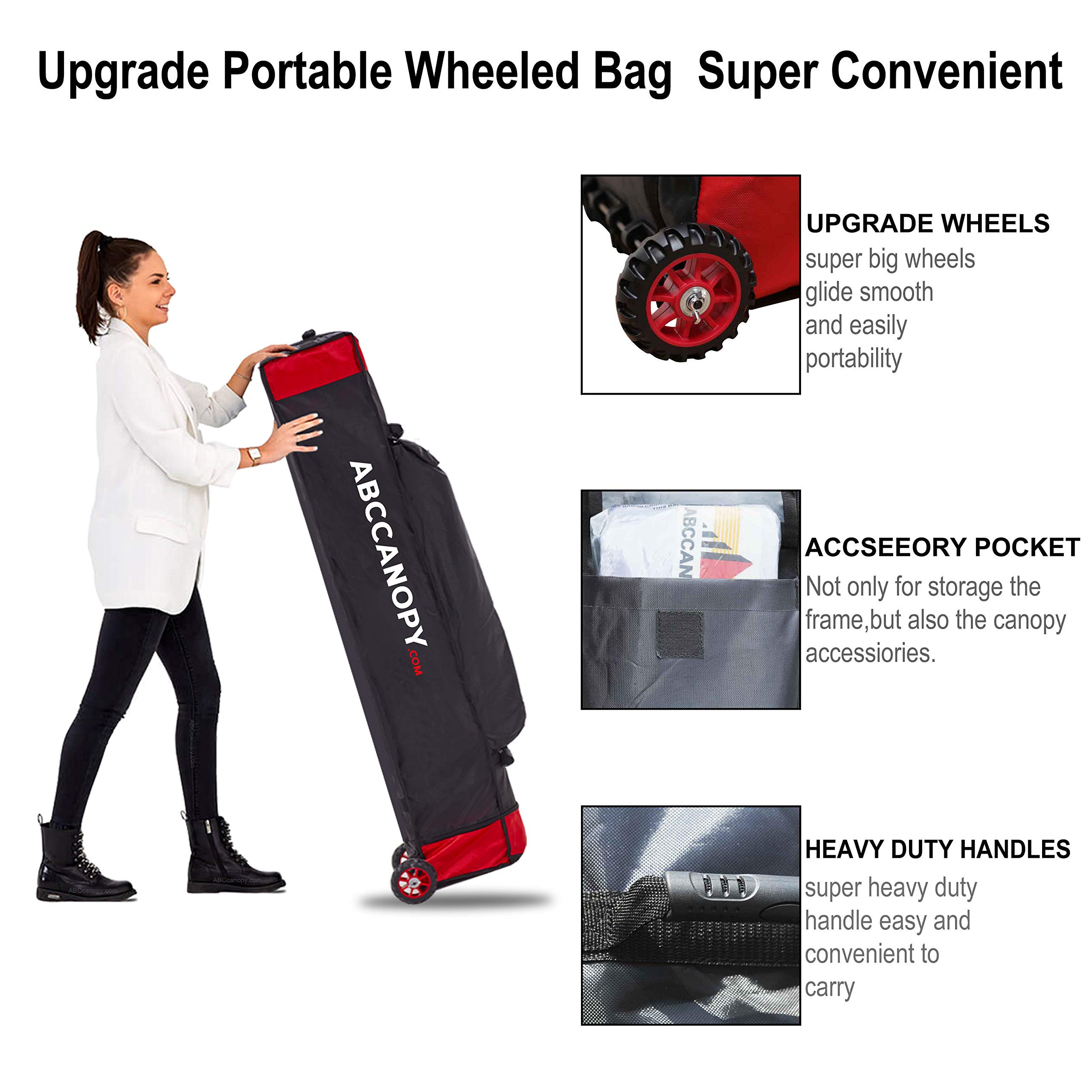 ABCCANOPY Heavy Duty Easy Pop up Canopy Tent with Sidewalls 10x20, Navy Blue