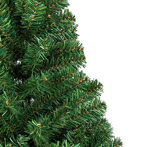 6ft 1050 Branch Christmas Tree Foldable Metal Stand, Indoor Xmas Full Tree for Office Home Store Party Holiday Deco