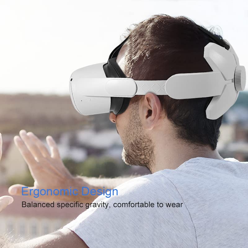 Adjustable Head Strap for Oculus Quest 2, Replacement for Elite Strap, for Enhanced Support and Comfort in VR, Suitable for Children and Adults (Headset Not Included)