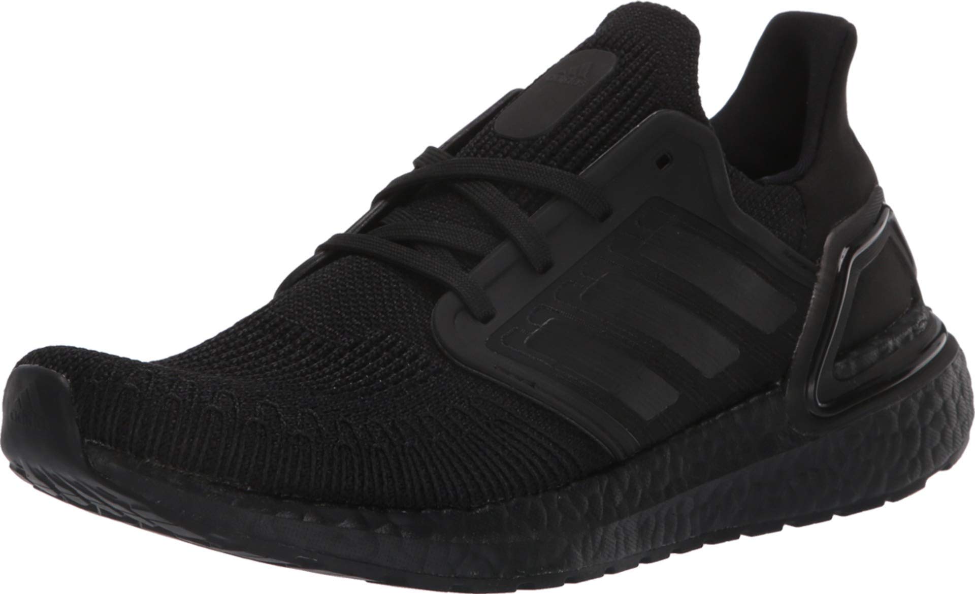 adidas Women's Ultraboost 20 Sneaker, Black/Black/Solar Red, 8