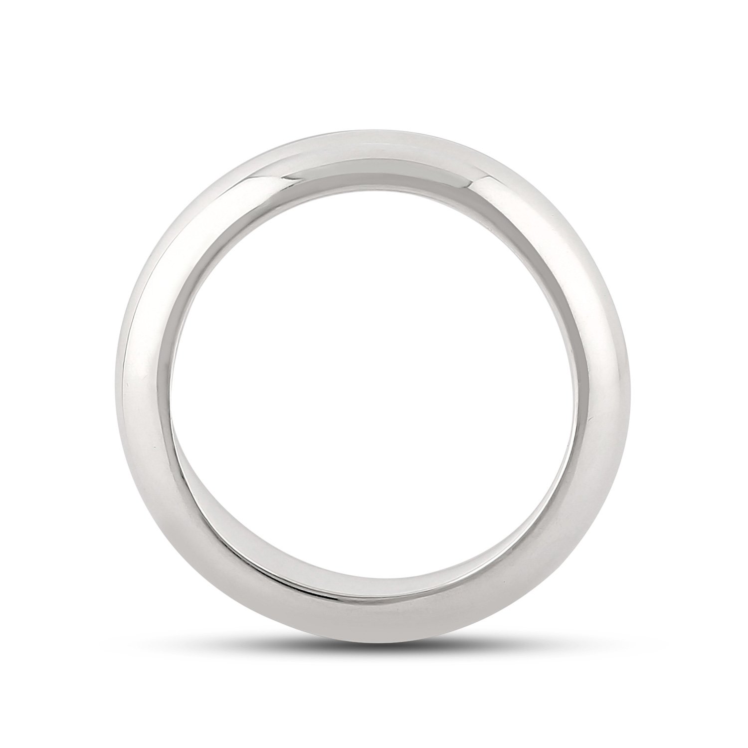 6MM Band Width Plain .925 Sterling Silver Wedding Band Comfort Fit Ring