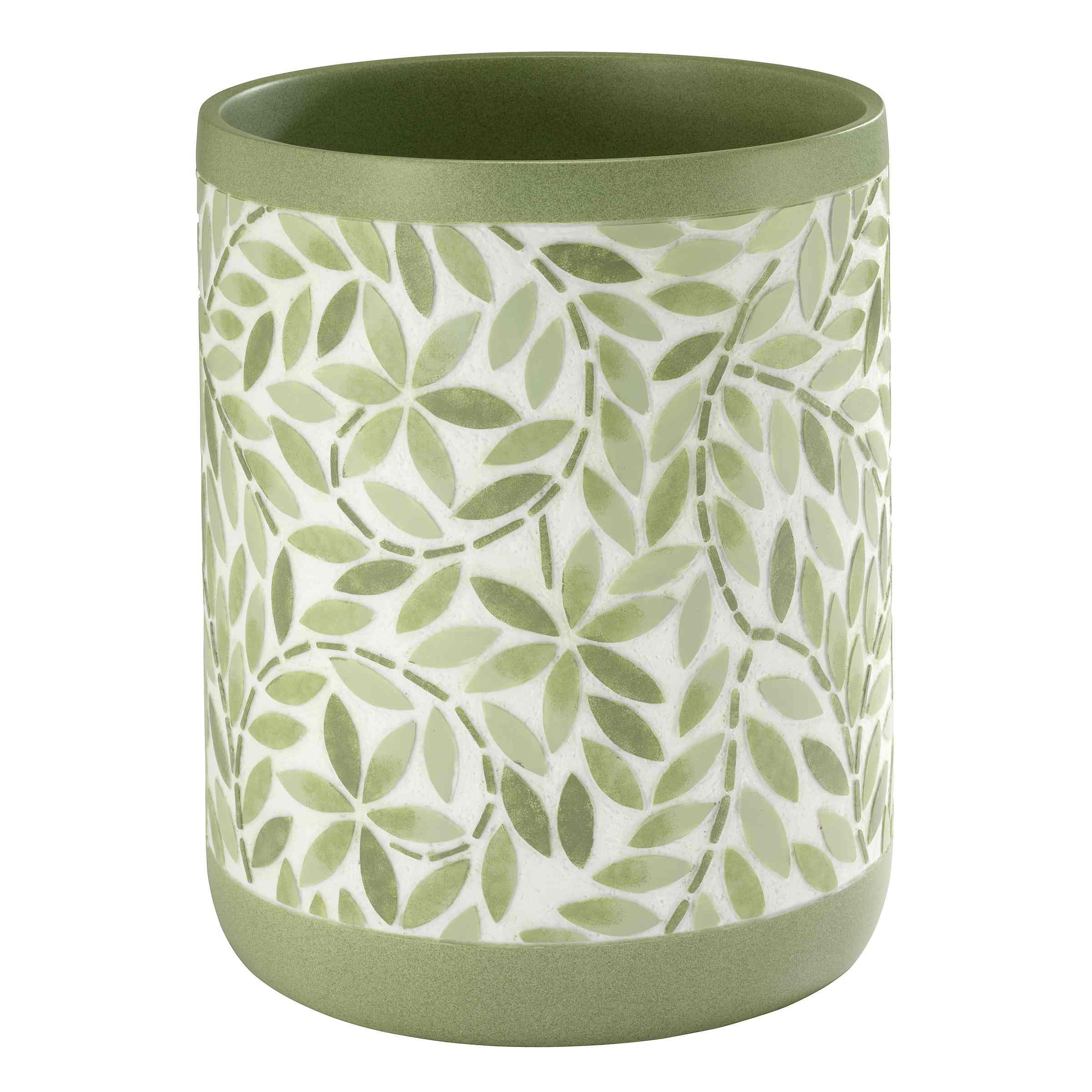Avanti Linens Accessories Bathroom Essentials, Wastebasket, Green
