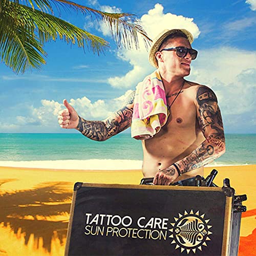Makra Tattoo Care Sunscreen β SPF 30+ All Natural Tattoo Sun Protection - UVA/UVB Protection - Deeply Moisturizes and Protects Ink Against Fading - Enhances Colors, Water Resistant - 1.35 Oz/40 g