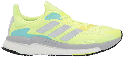adidas Women's Solar Boost 3 Running Shoes, Yellow/Silver Metallic/Dash Grey, 9.5