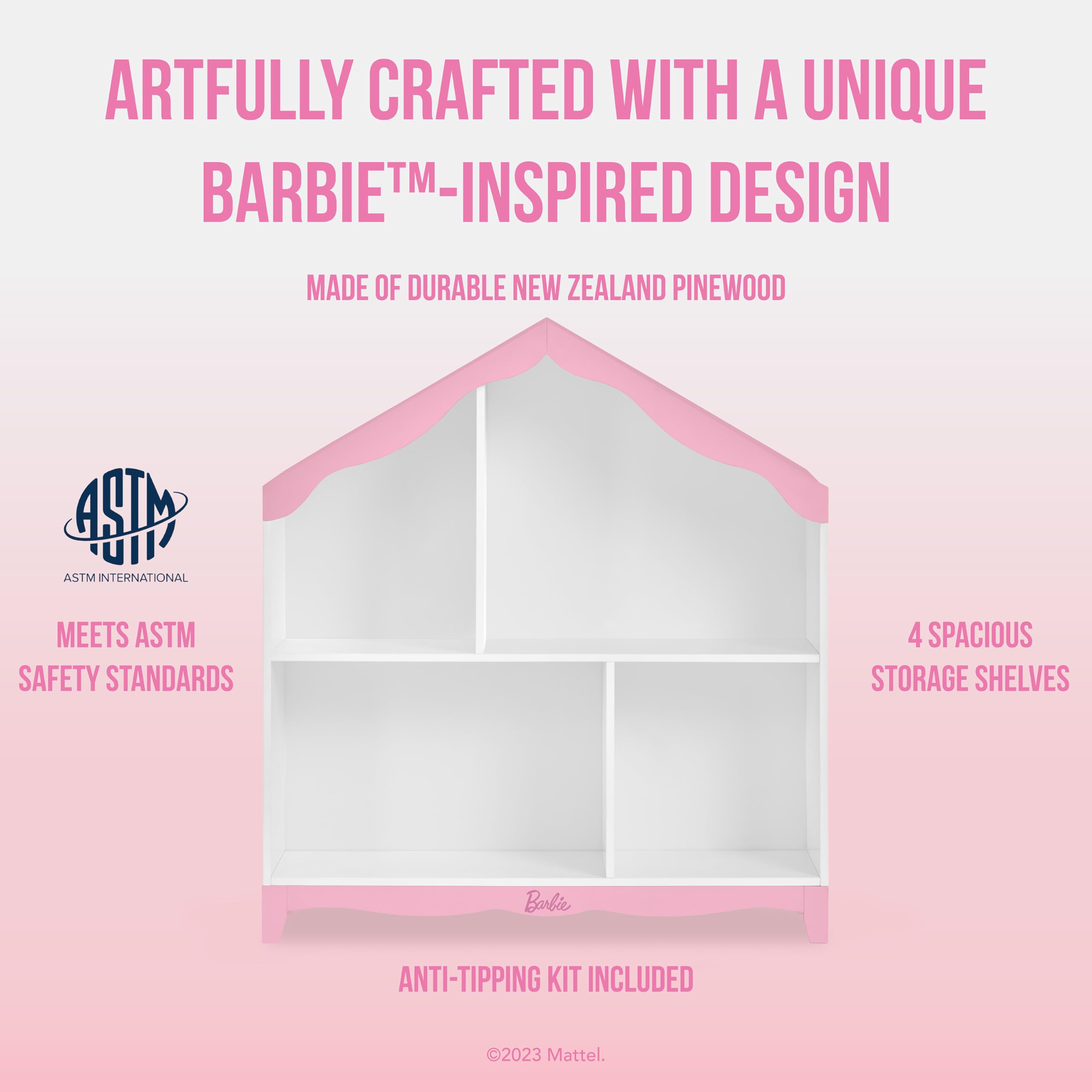 Barbie Evolur Rose Hutch/Bookcase