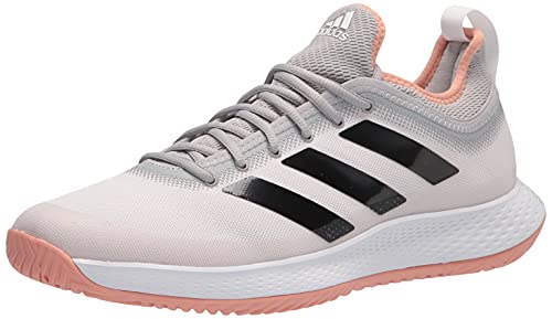 adidas Women's Defiant Generation Tennis Shoe, White/Black/Ambient Blush, 10