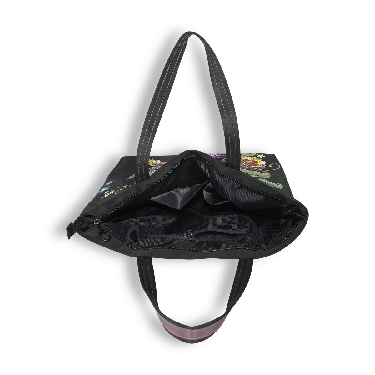 Flower Leaf Hummingbirds Shoulder Bag Handbag Purse Convenient Shoppers Tote Medium