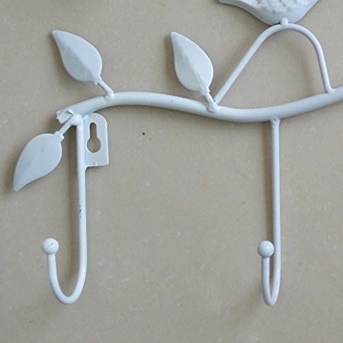 PeaceipUS Creative Door Coat Hat Hook Hanger Pastoral Clothes Hooks Hooks Hooks Racks Wall Hanging Wrought Iron Hooks (Color : Brown)