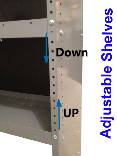True Racks Aluminum Van Shelving Storage Unit - 45" L x 13" D x 44" H