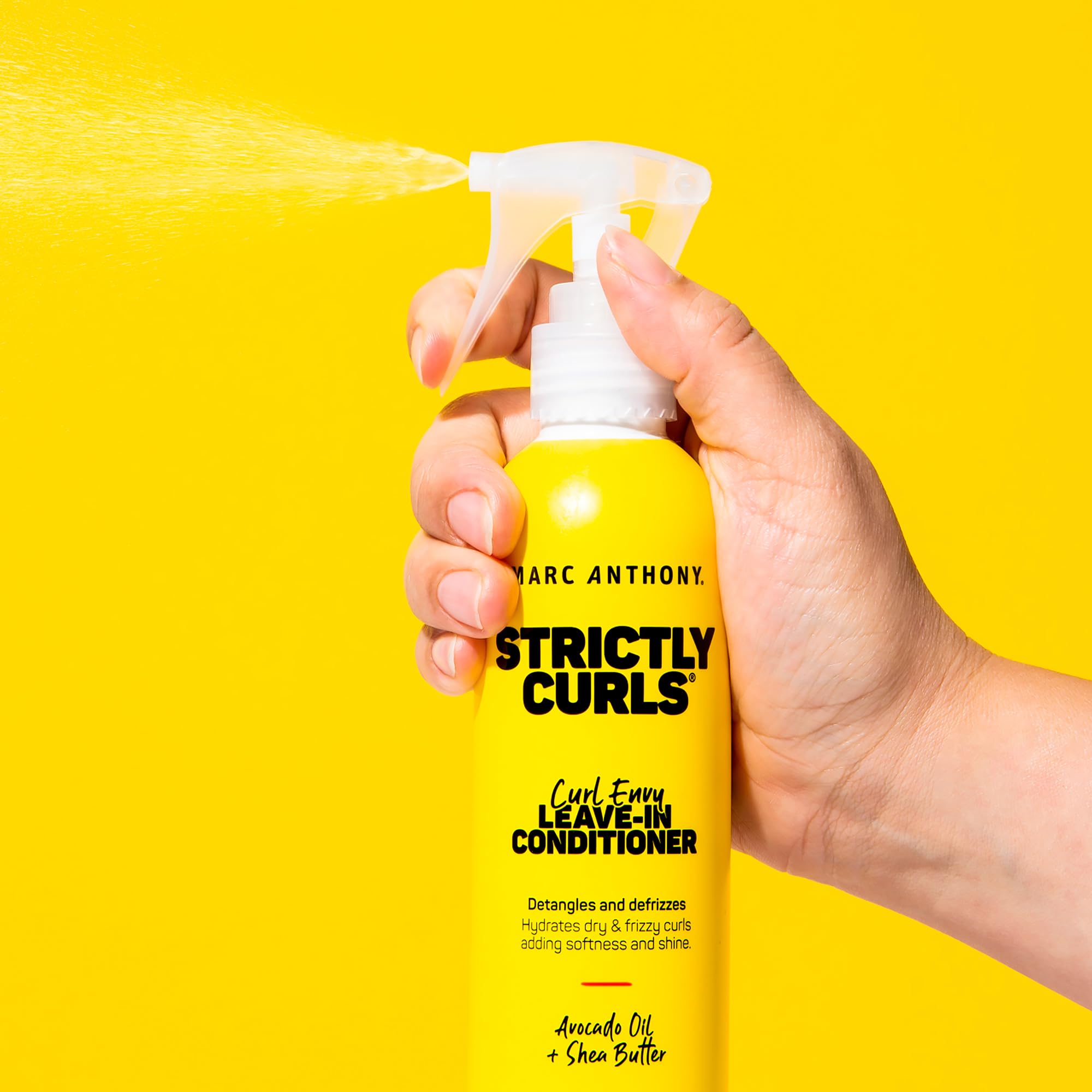Marc Anthony Leave-In Conditioner, Strictly Curls - Shea Butter, Vitamin E & Avocado Oil Softens & Defines Coarse Curls - Sulfate-Free Anti-Frizz Styling Product For Curly, & Wavy Hair