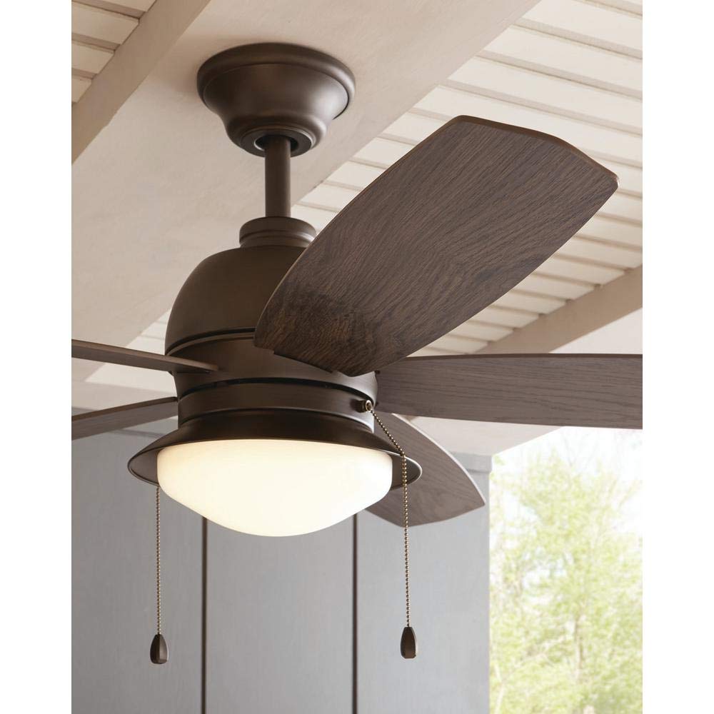 Ackerly 52 in. Integrated LED Indoor/Outdoor Bronze Ceiling Fan with Light Kit