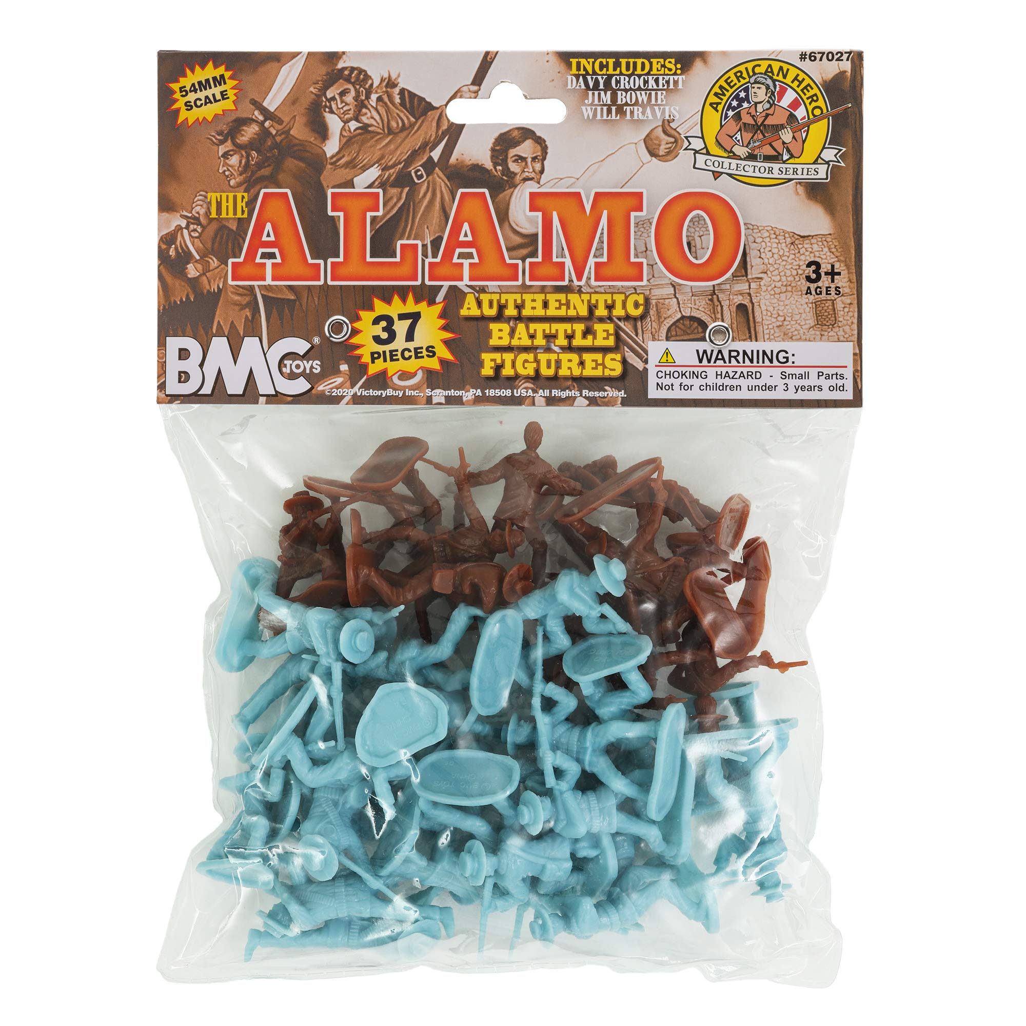 BMC The Alamo Plastic Army Men - Texas vs. Mexico 37pc Soldier Figures