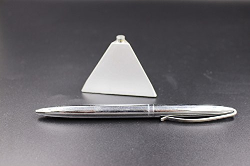 JASON YUEN Magnetic Floating Pen - Bright chrome ballpoint Pen with Magnetic Base - Writing Pen With Magnet Holder fit for Office Gift items (Triangle base)