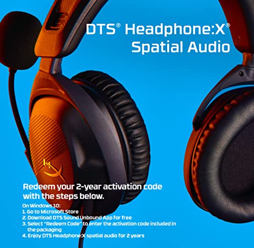 HyperX Cloud Stinger 2 β Gaming Headset, DTS Headphone:X Spatial Audio, Lightweight Over-Ear Headset with mic, Swivel-to-Mute Function, 50mm Drivers, PC Compatible (Renewed)