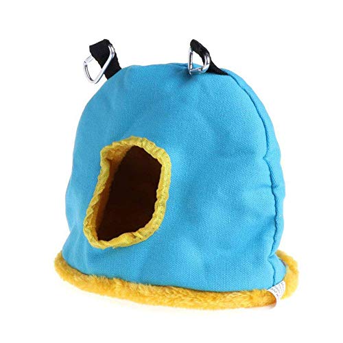 Winter Warm Bird Hut Nest House Bed Hammock Toy for Parakeet Grey Amazon Eclectus Medium Large Parrot Cage Perch Stand