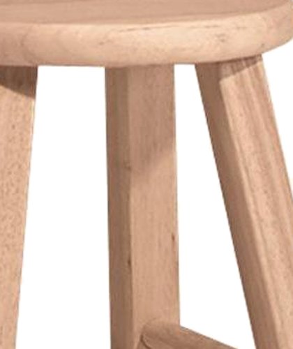 International Concepts 18-Inch Round Top Stool, Unfinished