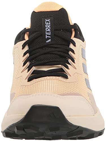 adidas Women's Terrex Trailrider Sneaker, Sand Strata/Silver Violet/Wonder White, 8