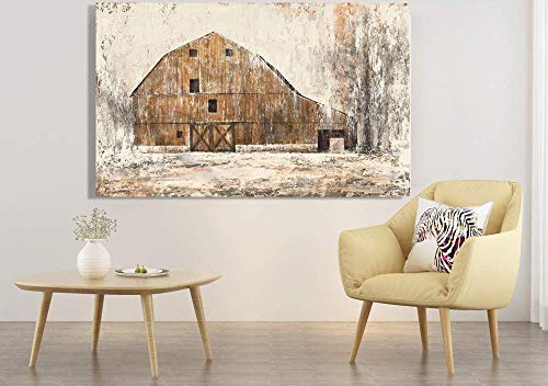 Yihui Arts Large Farmhouse Rustic Wall Decor Canvas Wall Art Painting Pictures for Dinning Room