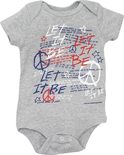 Lyrics by Lennon and McCartney Newborn Baby Boys 5 Pack Short Sleeve Bodysuits Multi 3-6 Months