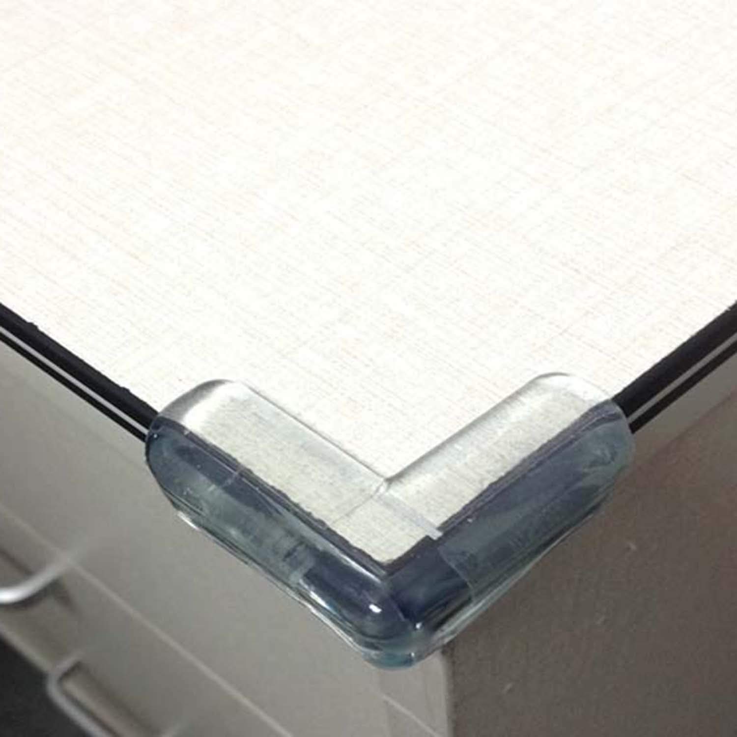 Pxyelec Clear Corner Guards, Corner Protectors, Furniture Tables & Sharp Corners Edge Safety Bumpers, for Child Head Injuries Corner Guards Anti-Collision Angle with Adhesive Gel Pack of 20