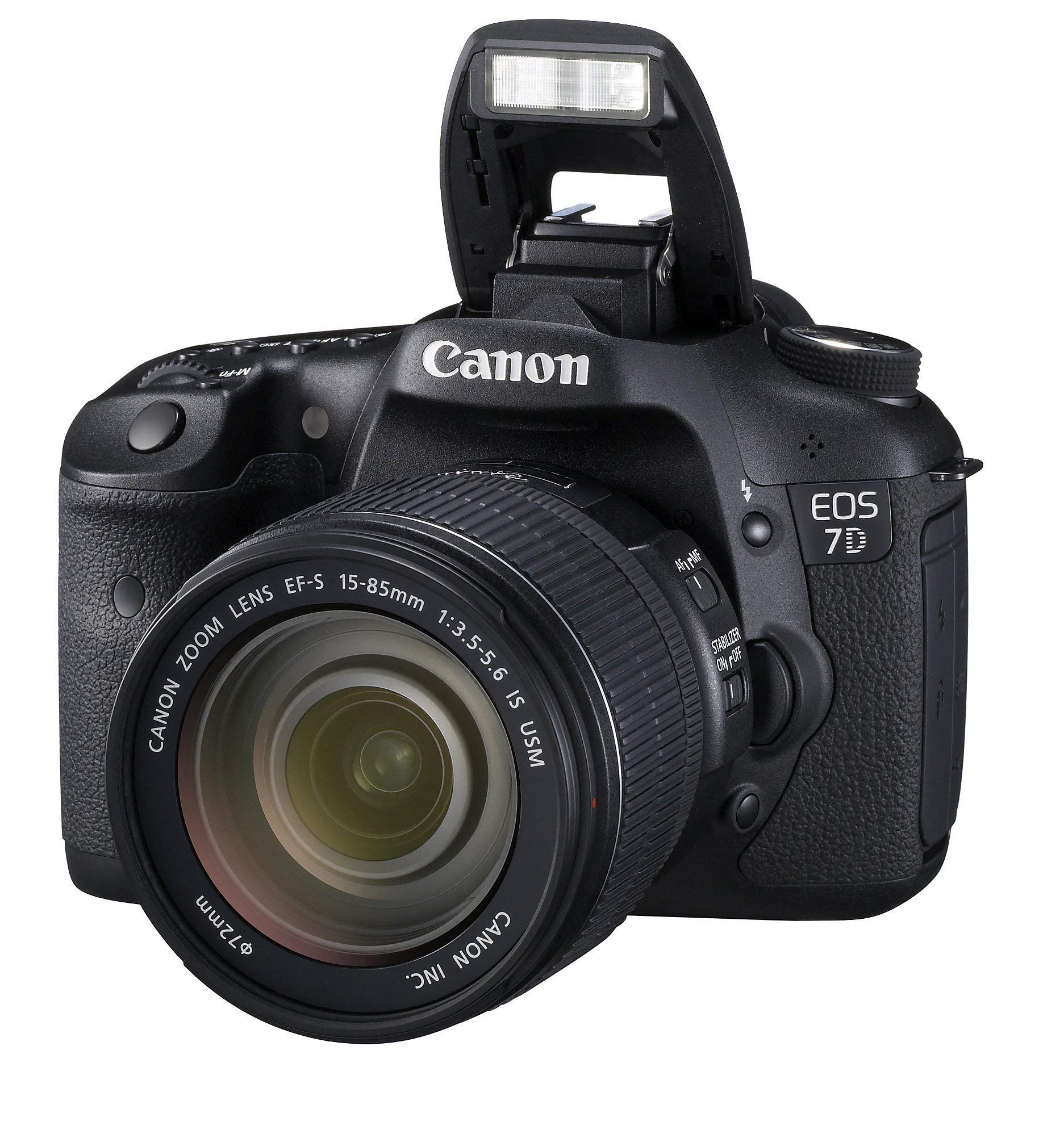 Canon EOS-7D Digital SLR Camera/Lens Kit, with Canon EF-S 18-135mm f/3.5-5.6 is Auto Focus Lens, and EF-S 15-85mm f/3.5-5.6 is USM Lens (Renewed)