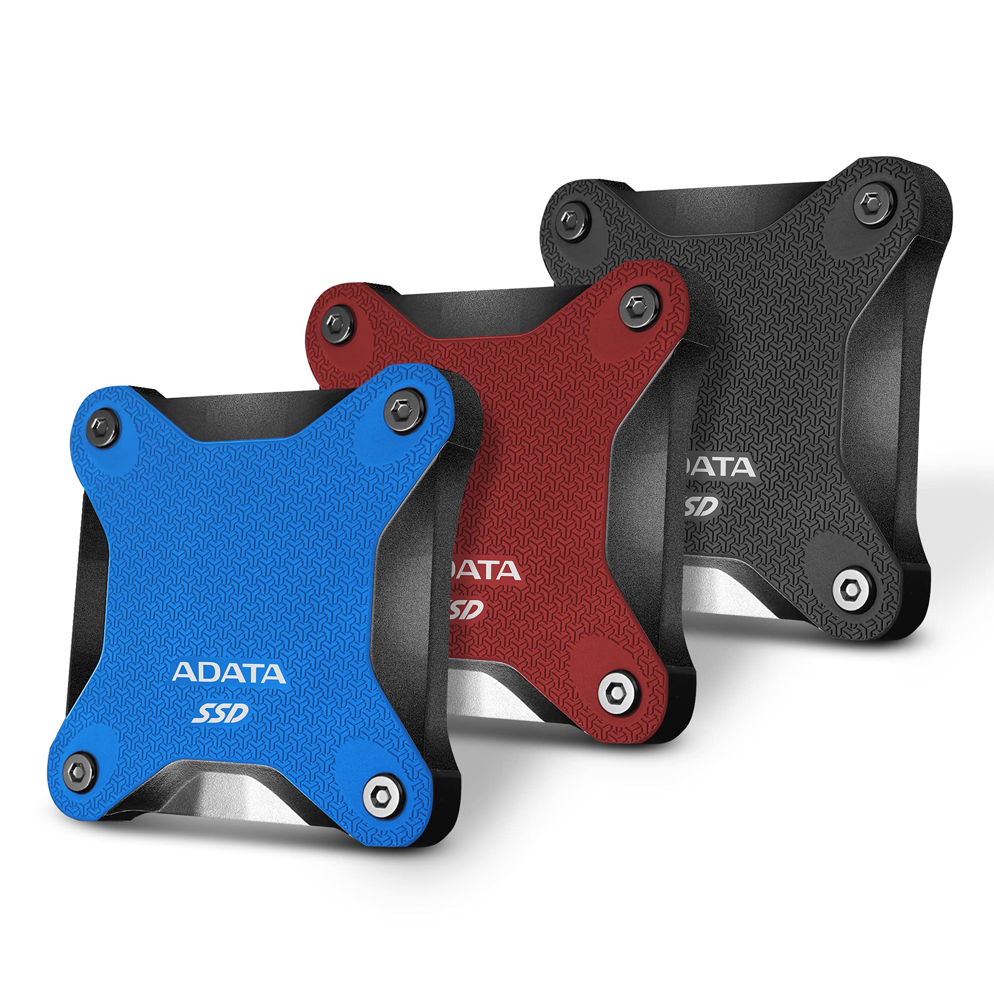 ADATA SD600Q 240GB Ultra-Speed Portable Durable External SSD - Up to 440MB/s -3D NAND USB3.2 Blue (ASD600Q-240GU31-CBL)