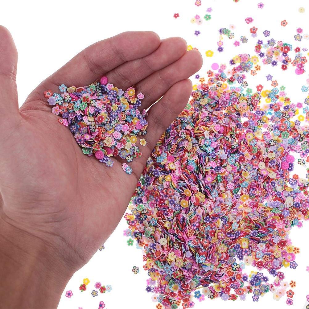 Fake Mini Flowers Slices Polymer Clay for Slime Putty Scrapbooking Embellishments Decorations Nails Arts and Crafts Decoration