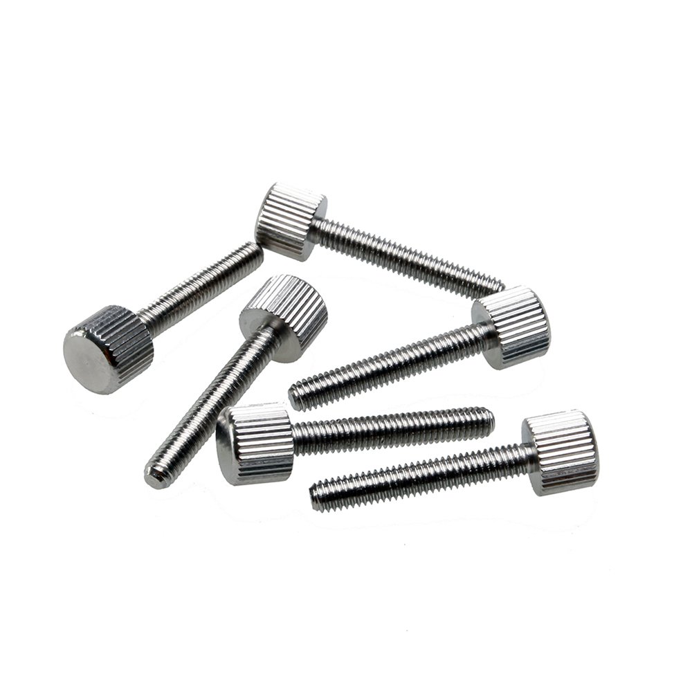 M3 x 6mm Thumb Screws Plain Type Metric (Thread Dia. 3.0mm) Knurled Head,10 Piece