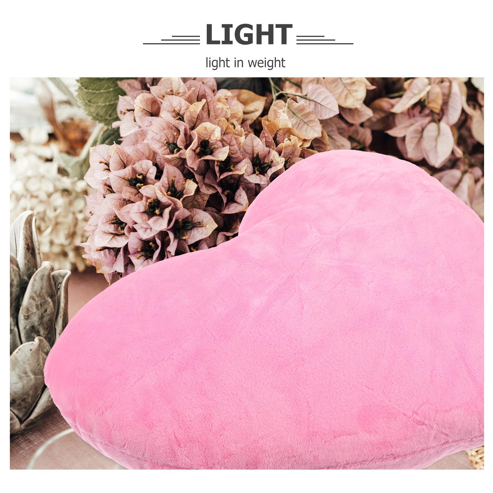 Plush Heart Pillow Cushion Heart Shaped Throw Pillow Decorative Pillow for Kids Friends Valentines Day Mothers Day for Room/Office/Sofa/Cars