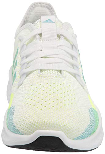 adidas Women's Fluidflow 2.0 Running Shoes, White/Hazy Sky/Yellow, 6.5