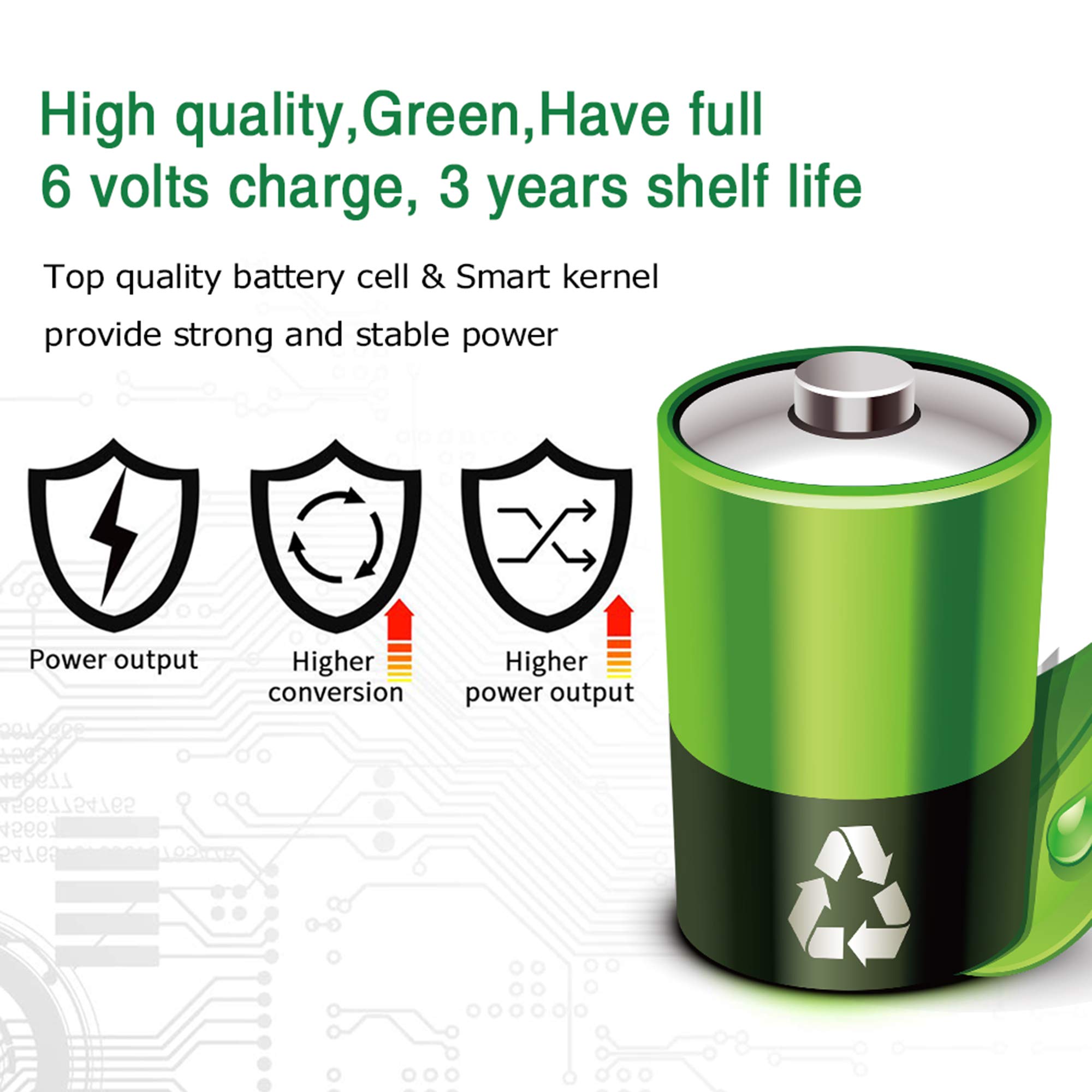LiCB 10 Pack 4LR44 6V Battery PX28A 476A A544 K28A L1325 Battery 6V Alkaline Batteries for Dog Collars