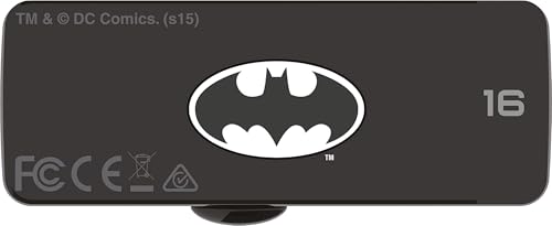 Emtec Black & White 16GB USB 2.0 SuperHero Flash Drive (ECMMD16GM700SP03)(Design may vary - Super Man, Batman, Wonder Women)