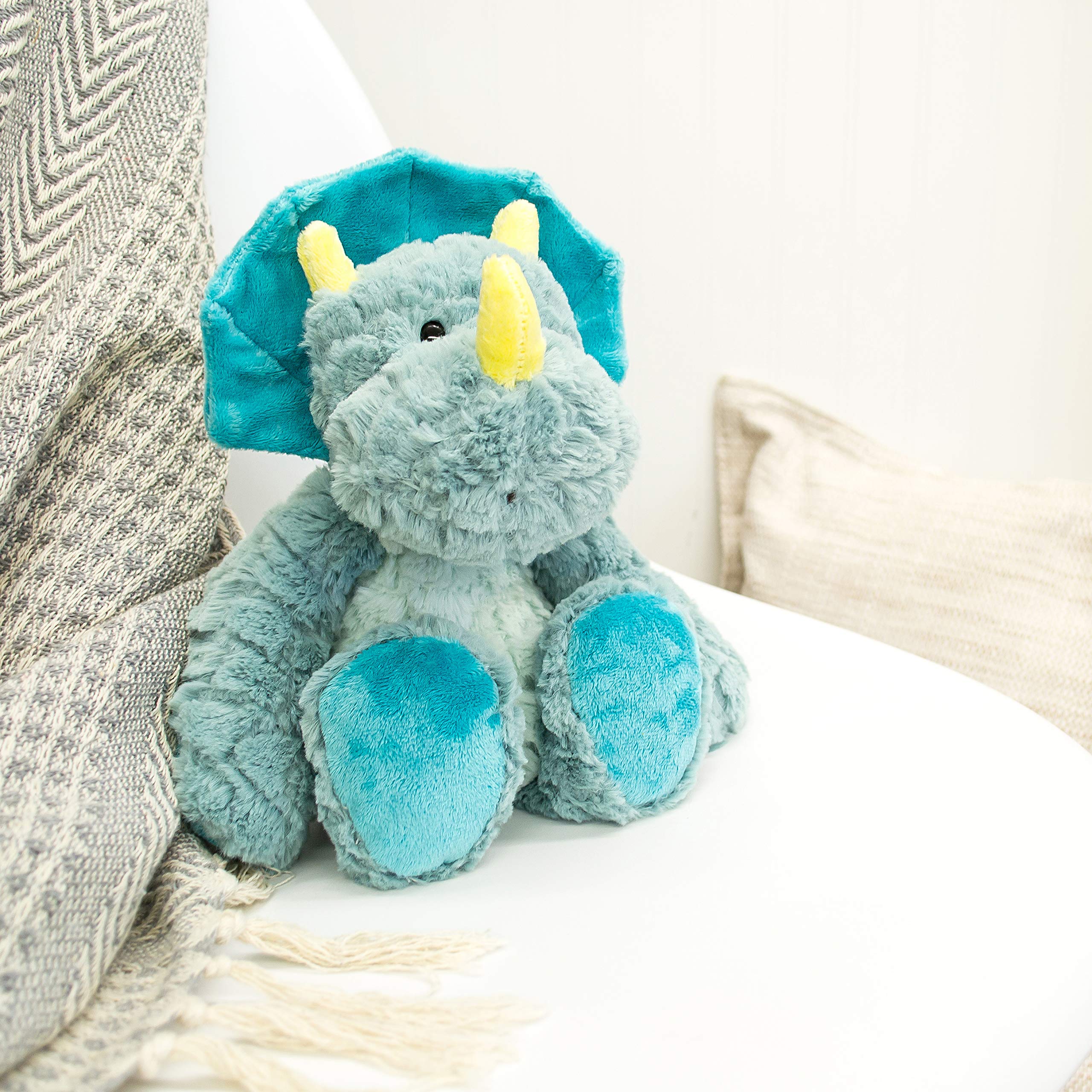DEMDACO Drake Mellow Fellows Dinosaur Turquoise Children's Plush Stuffed Animal Toy