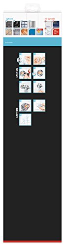 tesa SMOOZ Glass Bathroom Shelf - No Drill Shelf Made of Satined Glass and Chrome-Plated Metal - Stainless - Waterproof - Includes Removable Adhesive Solution, 121 mm x 600 mm x 50 mm