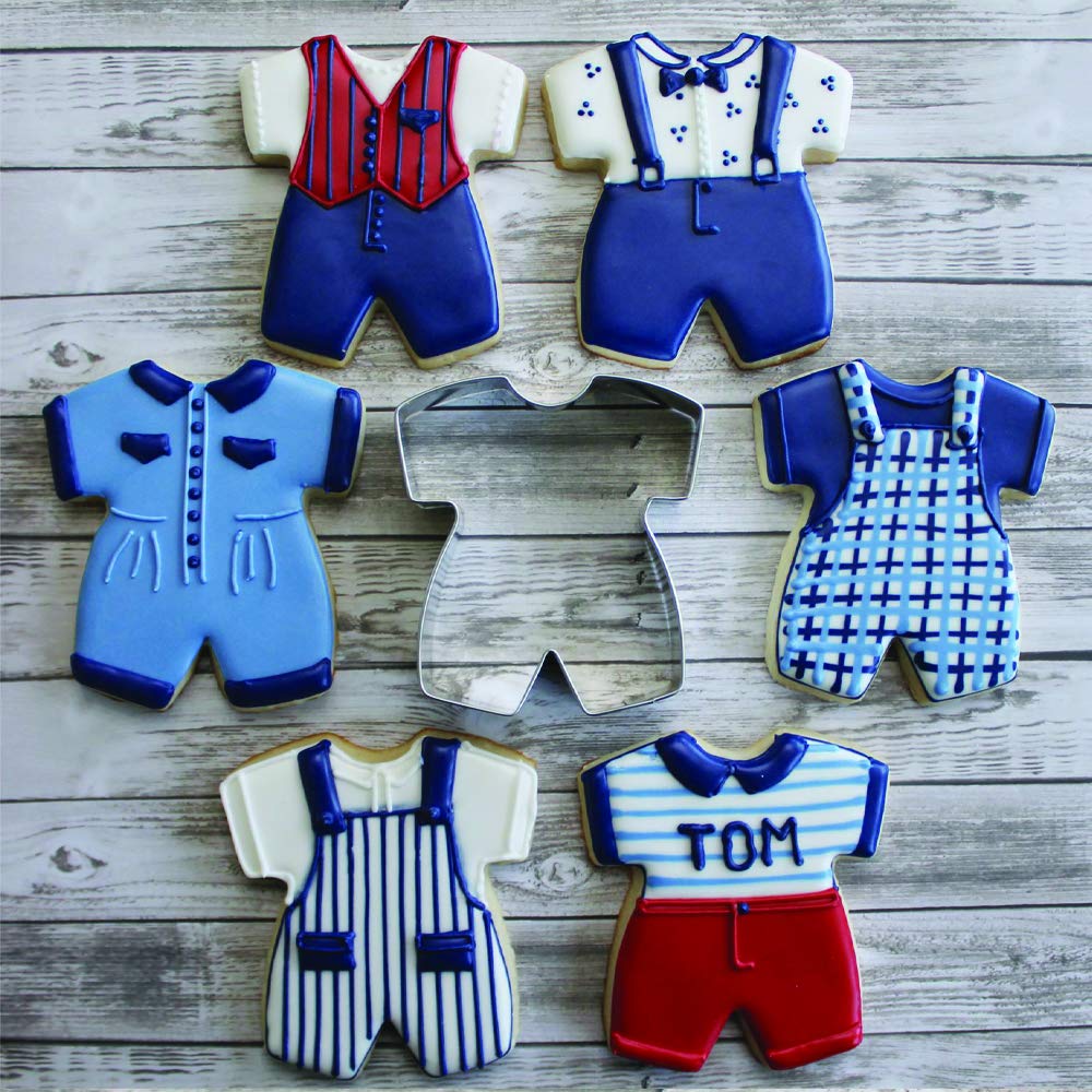 Baby Romper Cookie Cutter, 3.5" Made in USA by Ann Clark