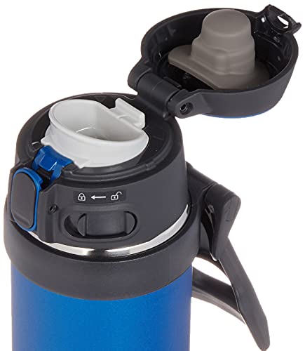 Zojirushi SM-QHE60AK, Flip-and-Go Stainless Mug, 20-Ounce, Cobalt Blue