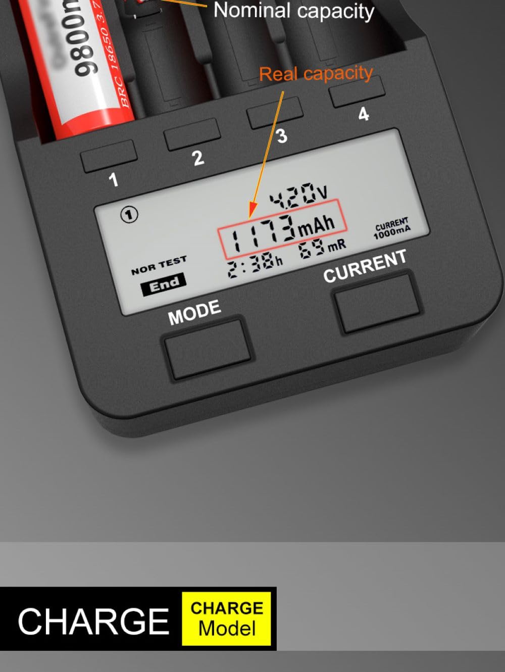 LiitoKala Lii-500 18650 Battery Charger Smart Universal Charger LCD Display for 26650 AA AAA Battery Touch Button LCD Display Test The Battery Capacit